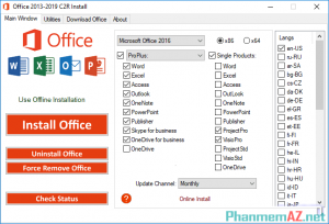 Download Office 2013-2021 C2R Install Full - Công cụ cài đặt Office tự động